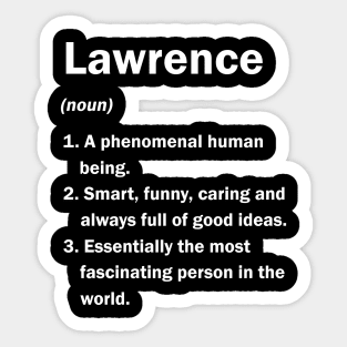 Funny Name Lawrence Stickers for Sale | TeePublic